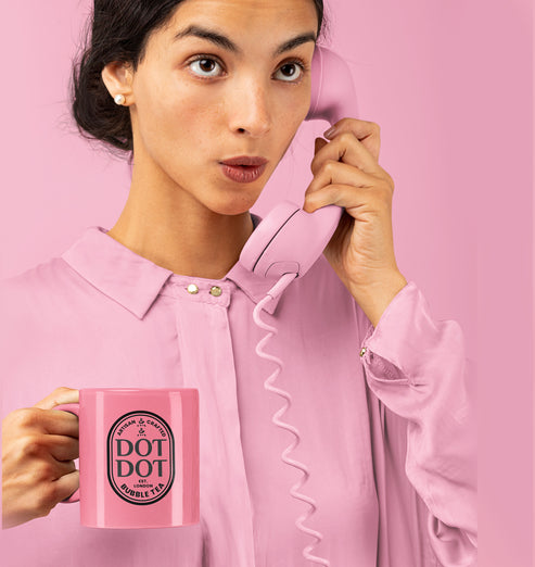 Dot Dot Pink Mug – Dot Dot Tea